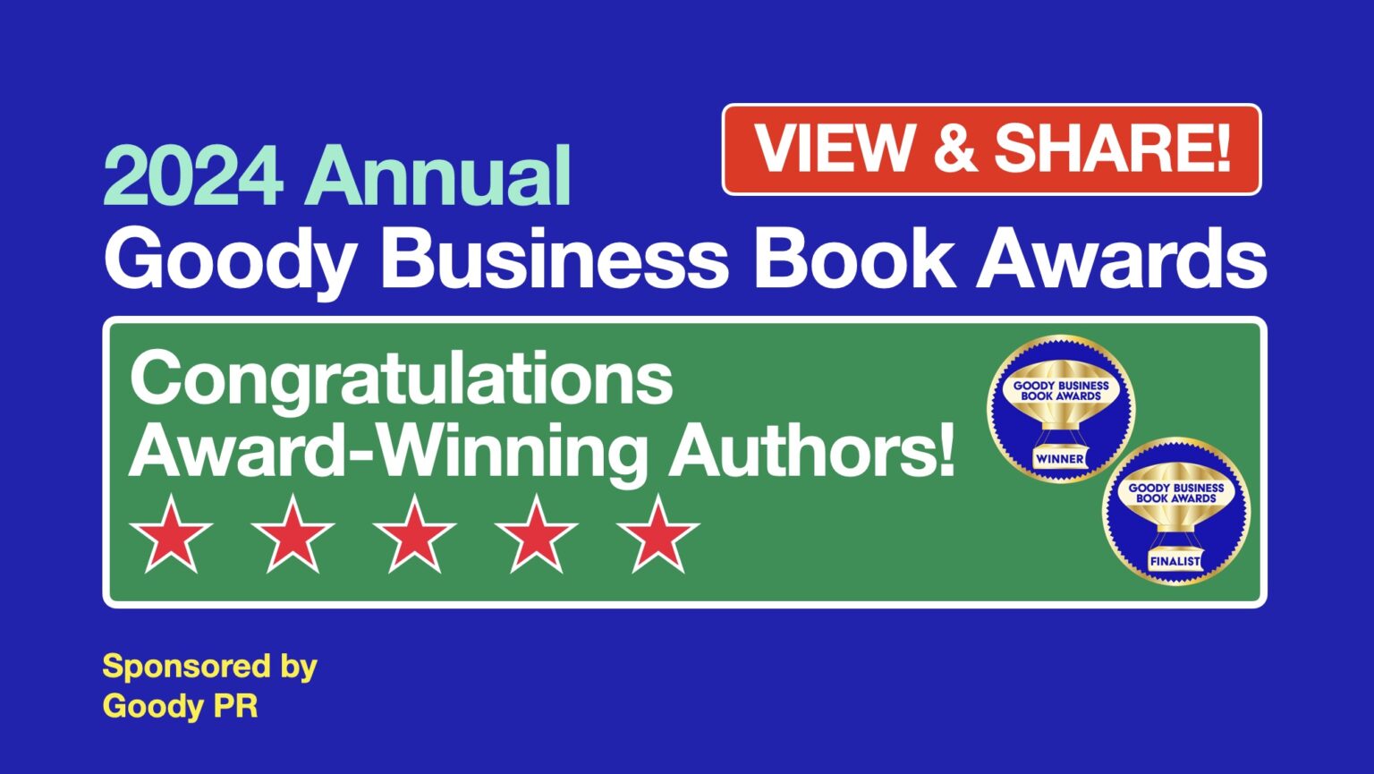 New 2024 Goody Business Book Awards - Goody Business Book Awards