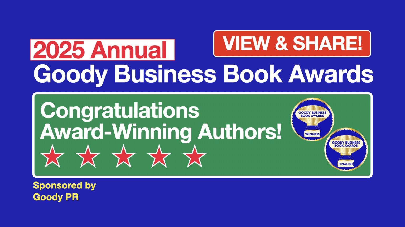 New 2025 Goody Business Book Awards - Goody Business Book Awards